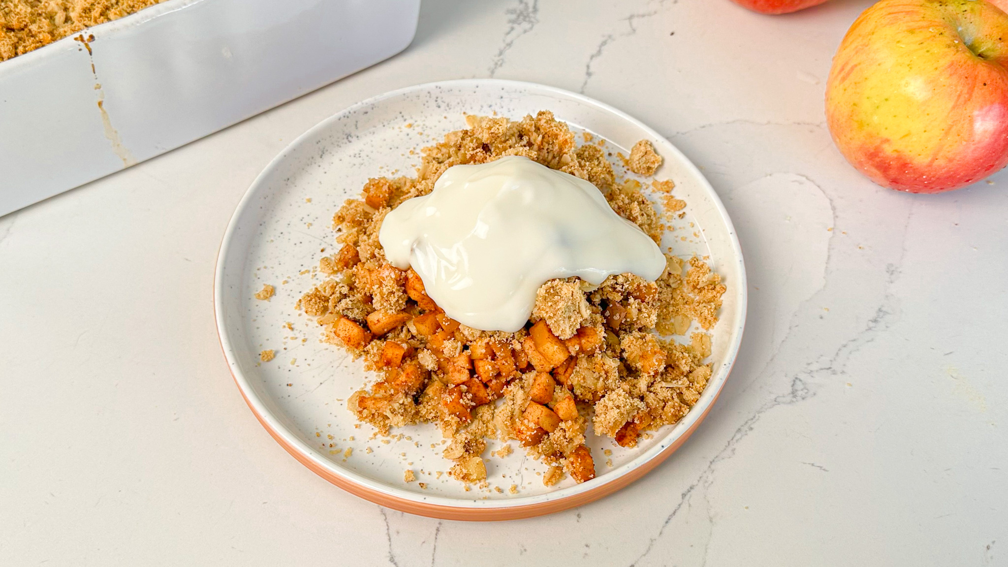 High Protein Apple Crisp - That Vegan Babe