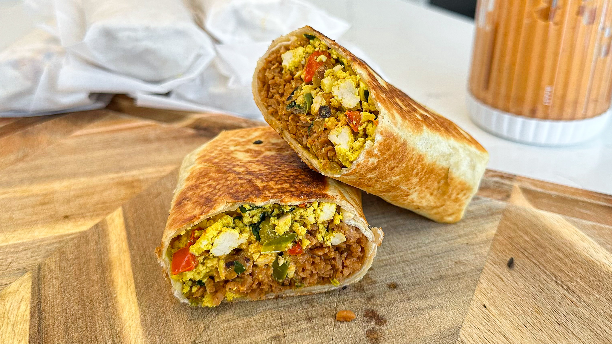 Vegan Freezer Breakfast Burritos - That Vegan Babe